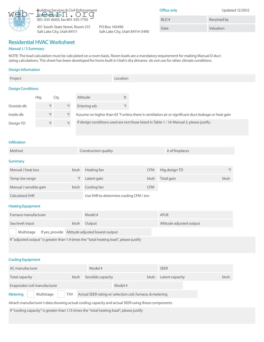 Fill Out a Valid Manual J Form With Ease ⇒ WebLearn